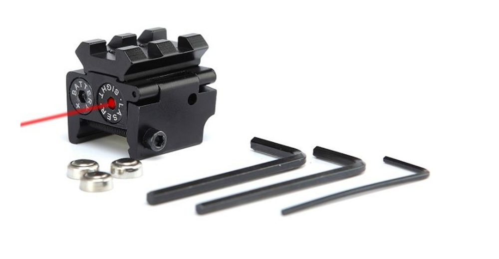 Red Dot Laser Compact Low Profile Rail Mount Pistol Sight 5MW - Guns R Us