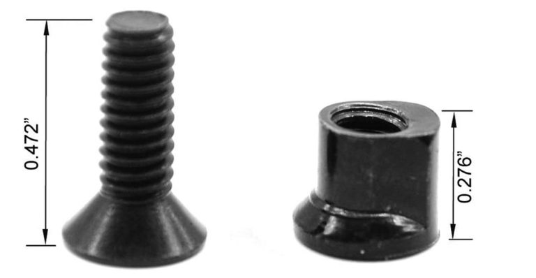 Keymod Nuts and Bolts x 1 Pair (2 nuts & bolts) - Guns R Us